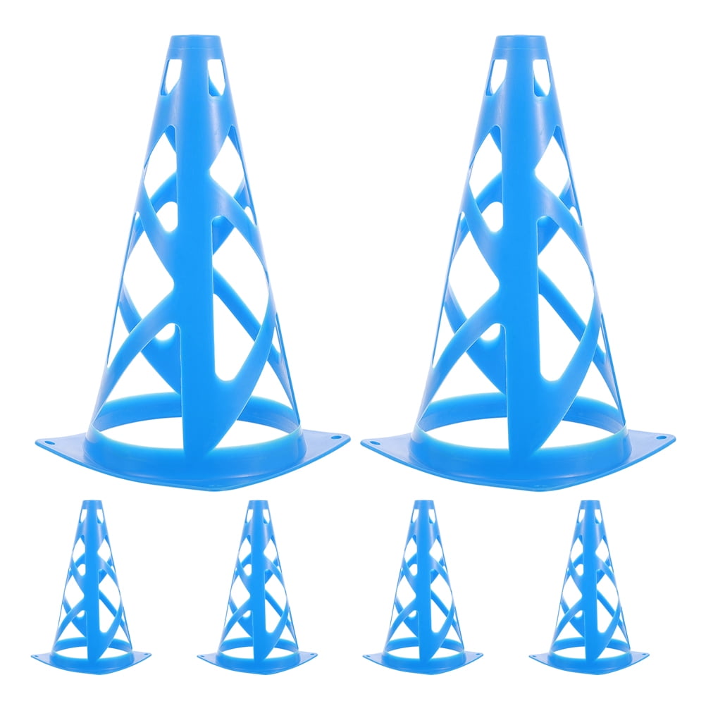 6PCS Sports Training Cones Blue Cones Inline Roller Skating Cones ...