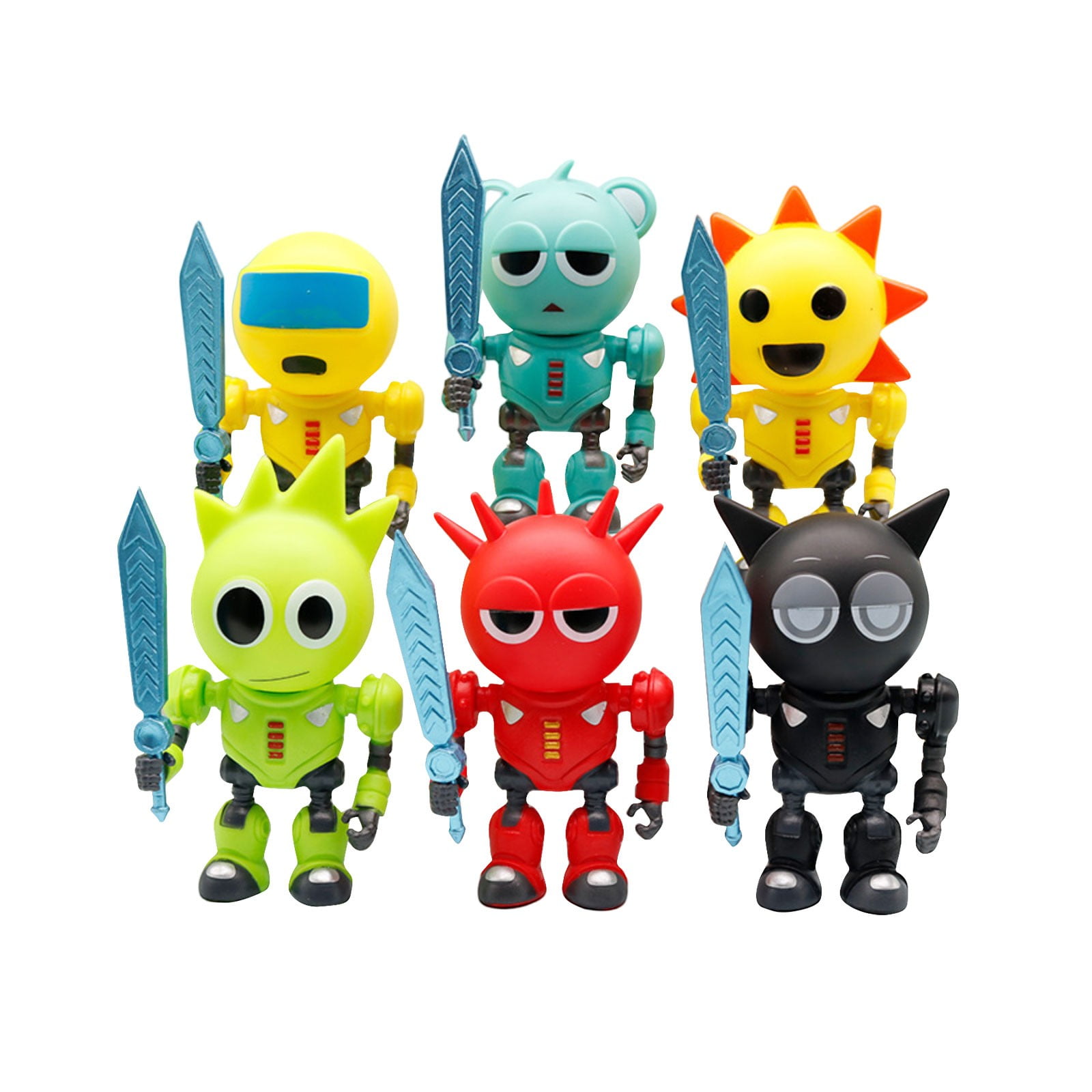 6PCS Sprunk-i Anime PVC Action Figures – 5.1” Collectible Sprunk-i Mini ...