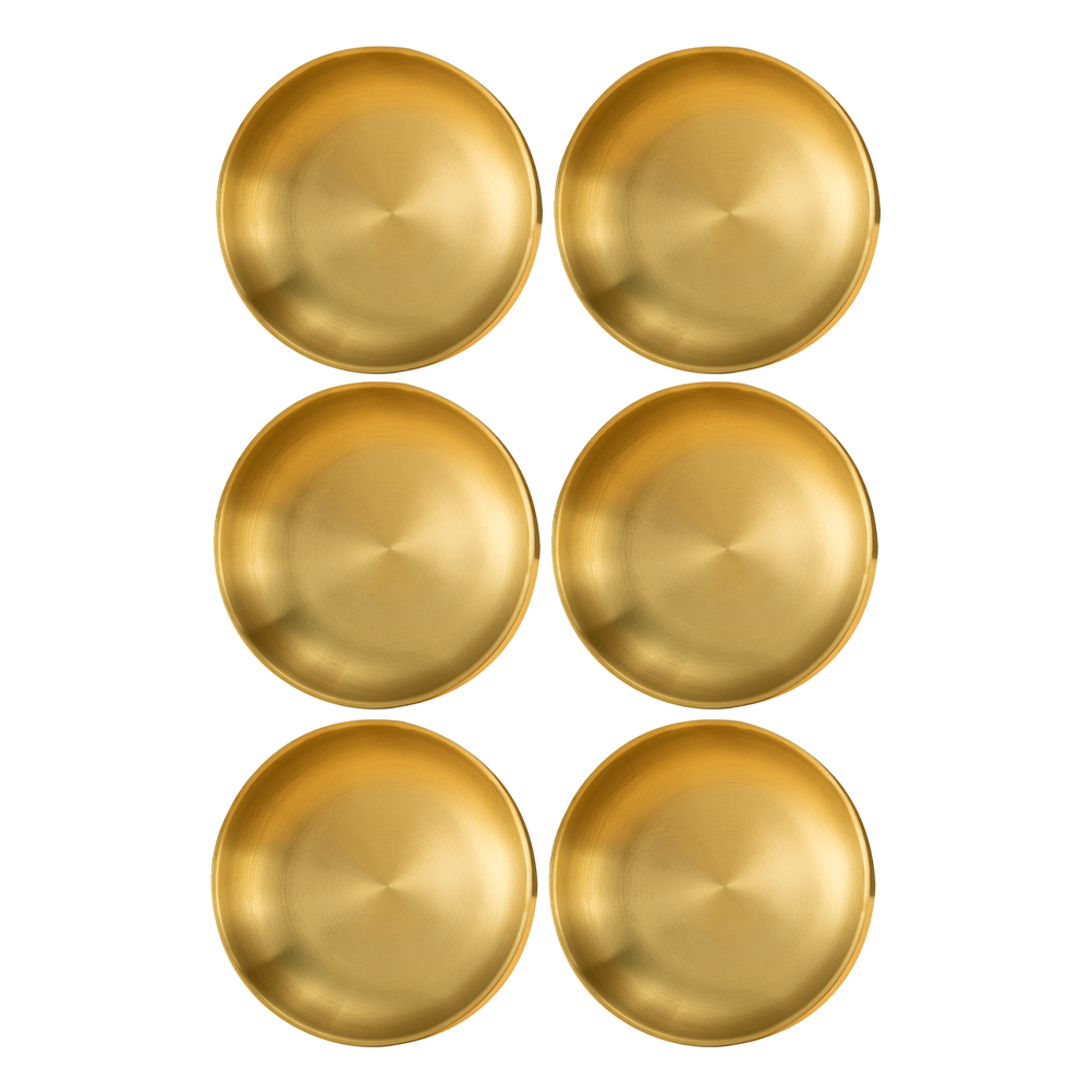 6PCS Stainless Steel Sauce Dishes Mini Bowls Korean Sauce Dishes Kimchi ...