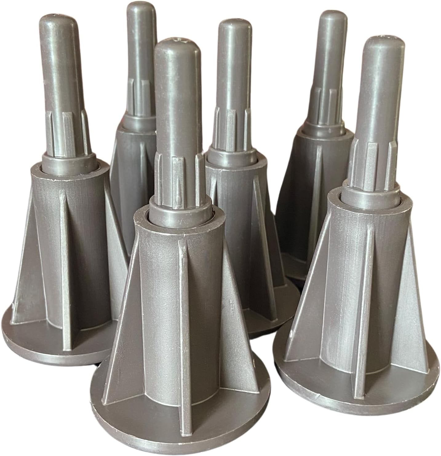 6PCS Steel Stem Plastic Replacement Bed Frame Feet Glide Legs for Bed ...