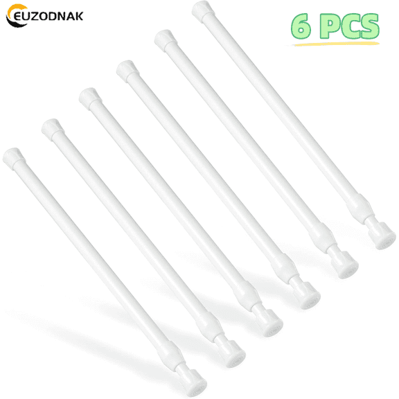 1/2/3 Pack Small Spring Tension Curtain Rod Thin Tension Rod No Drill ...