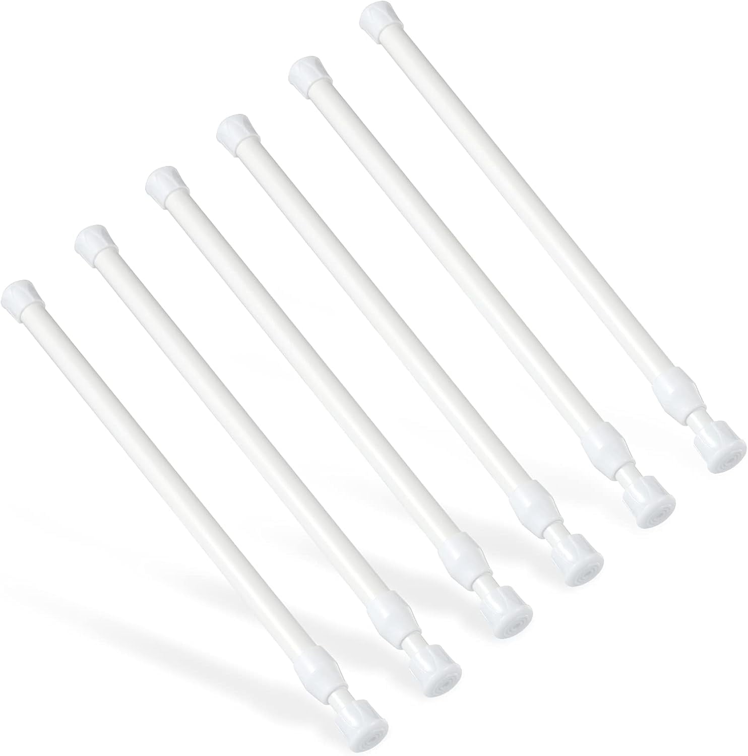 6PCS Tension Rod, BTEPSGA Small Tension Rods for Windows, No Drilling ...