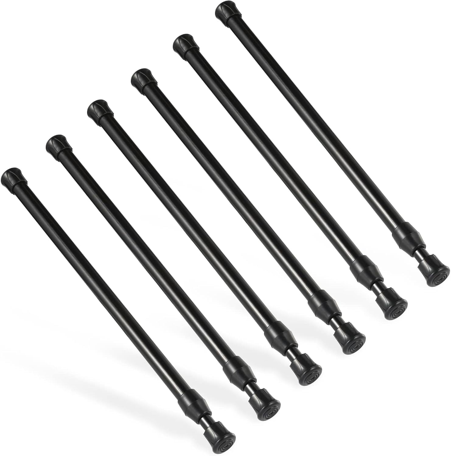 6PCS Tension Rod, EUZODNAK Small Tension Rods for Windows, No Drilling ...