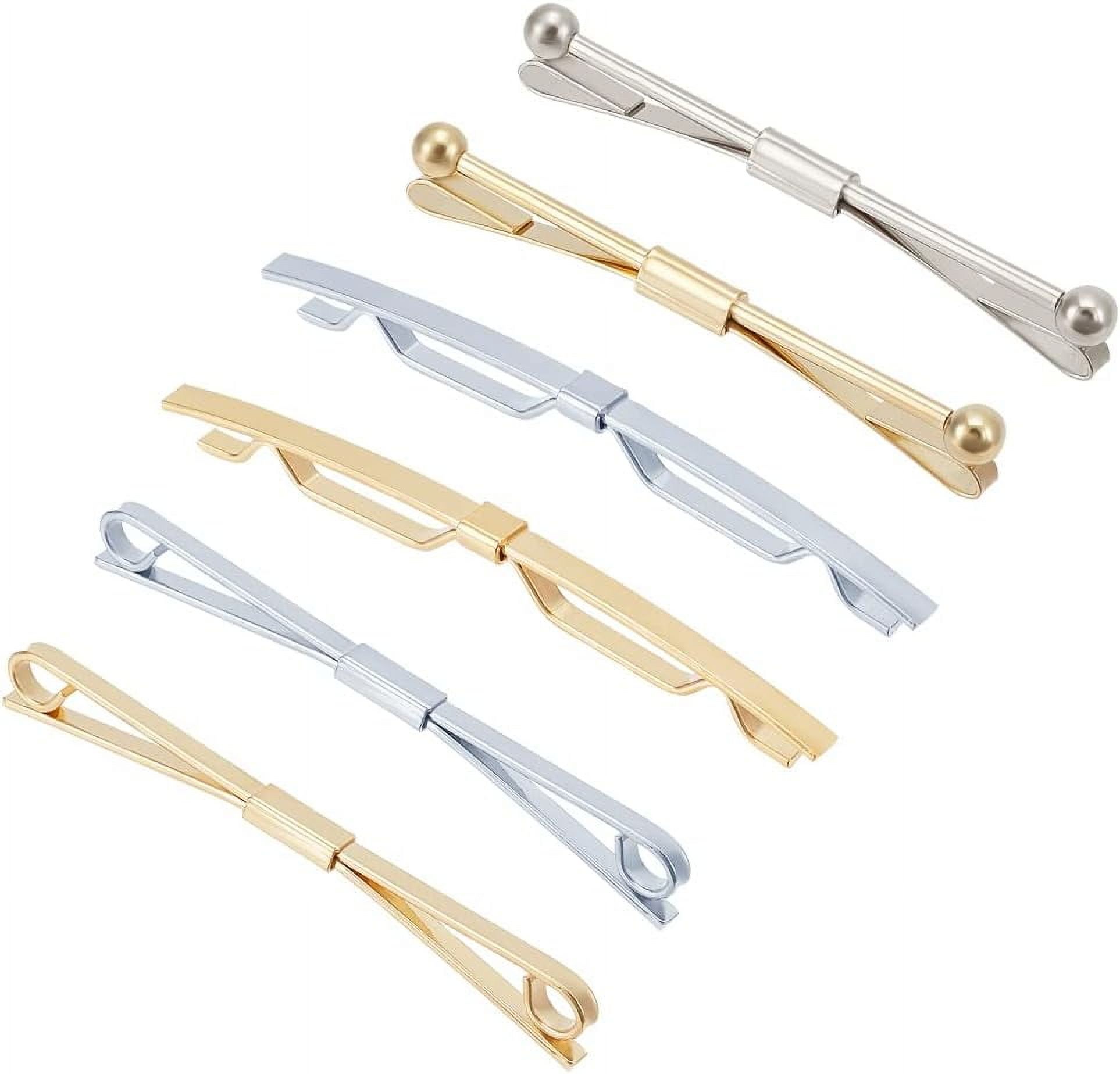 6PCS Tie Collar Bar Pin Set for Men Men's Classic Tie Clips Shirt ...