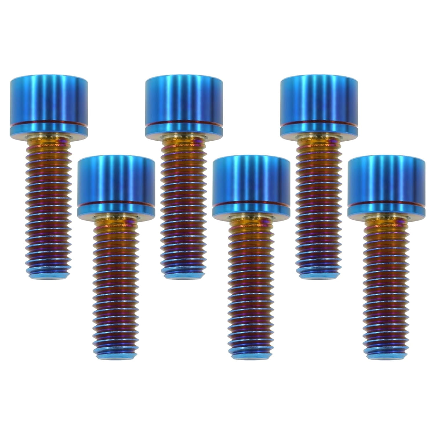 6PCS Titanium Bolts M8X25mm with Washers, Lightweight Design | Ideal ...