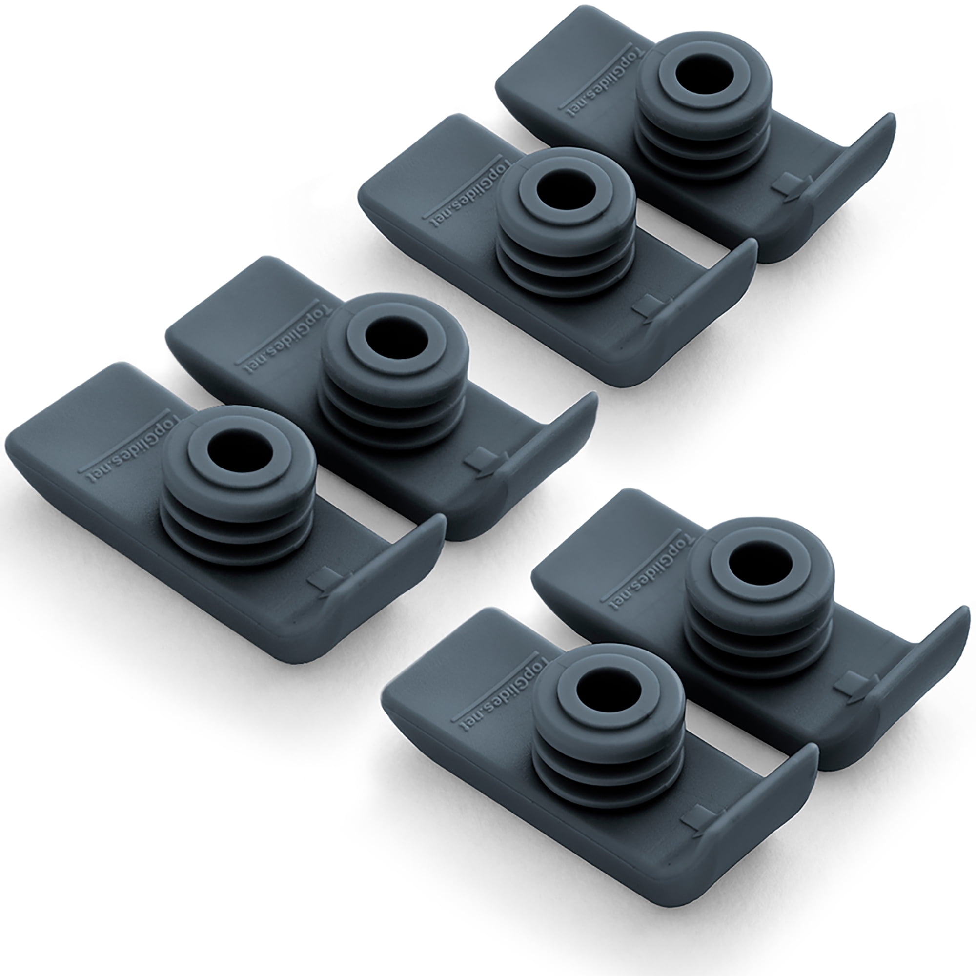6PCS Top Glides TuffSki Walker Glide Skis - 3 Pairs (Gray) - Walmart.com