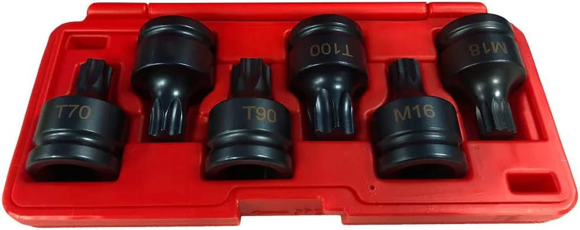 6PCS Torx Star & Spline Impact Socket Set (Dr 3/4") - Walmart.com