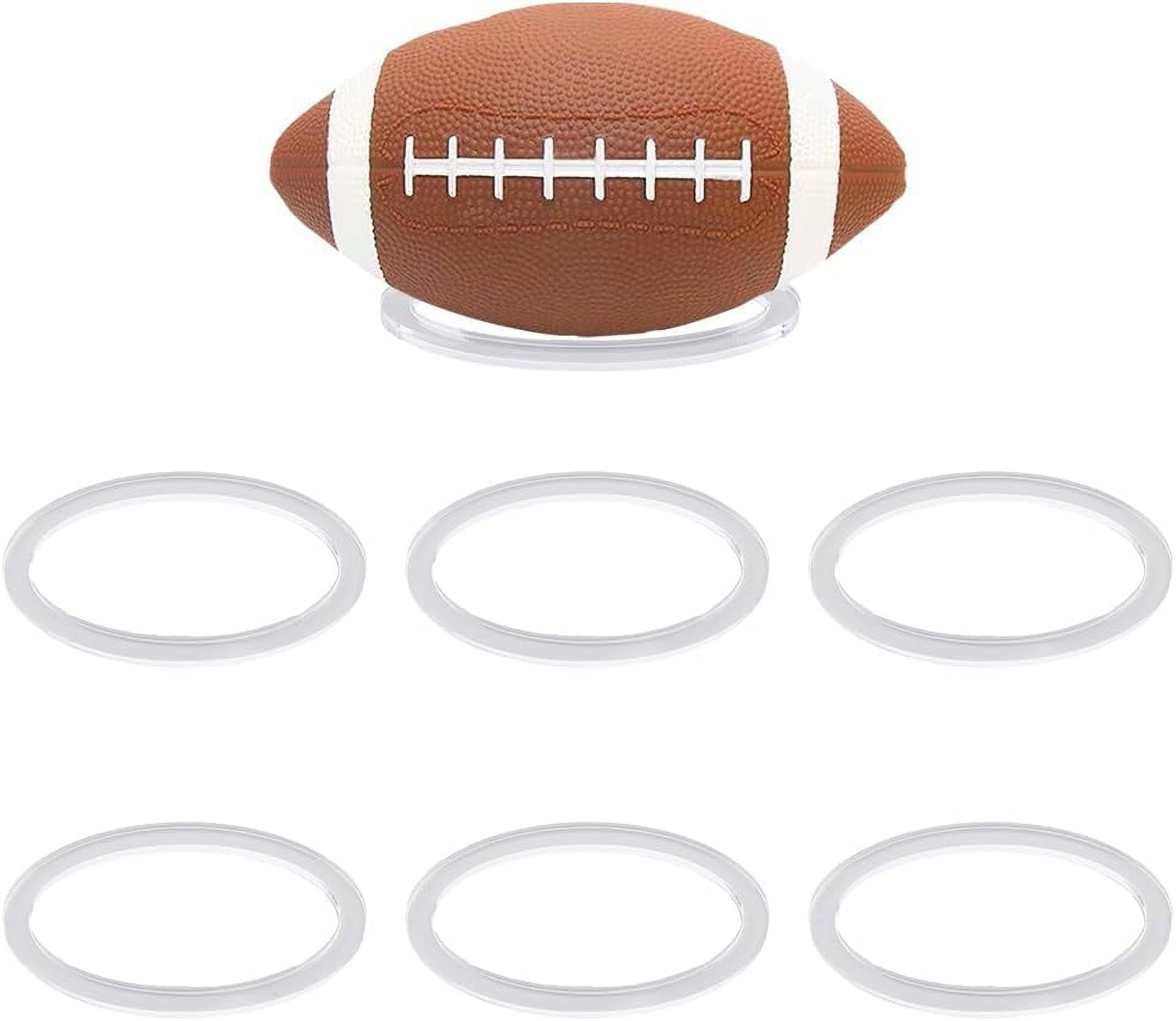6PCS Transparent Acrylic Rugby Display Stands Clear Football Display ...