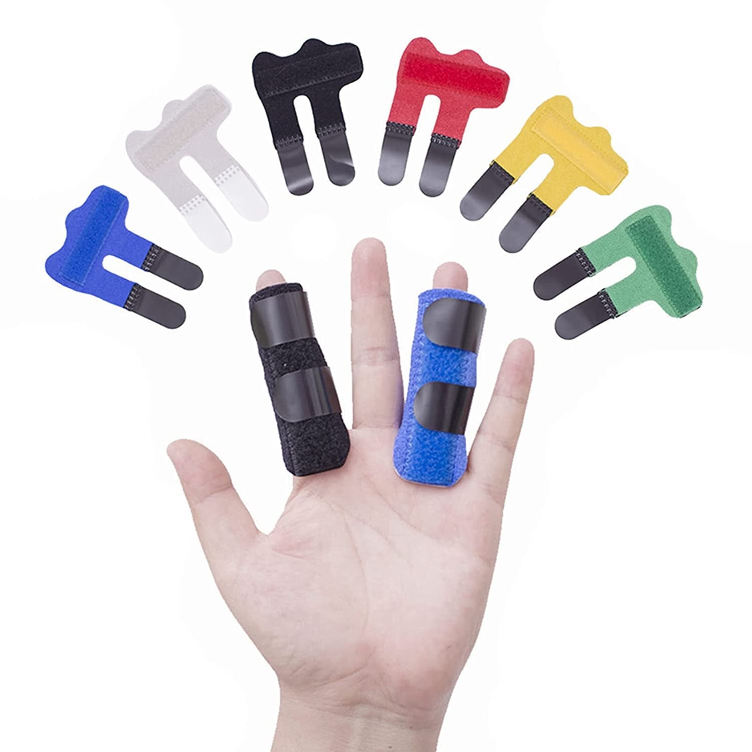 6PCS Trigger Finger Splints, Trigger Finger Brace Finger Straightener ... 6PCS Trigger Finger Splints, Trigger Finger Brace Finger Straightener ...