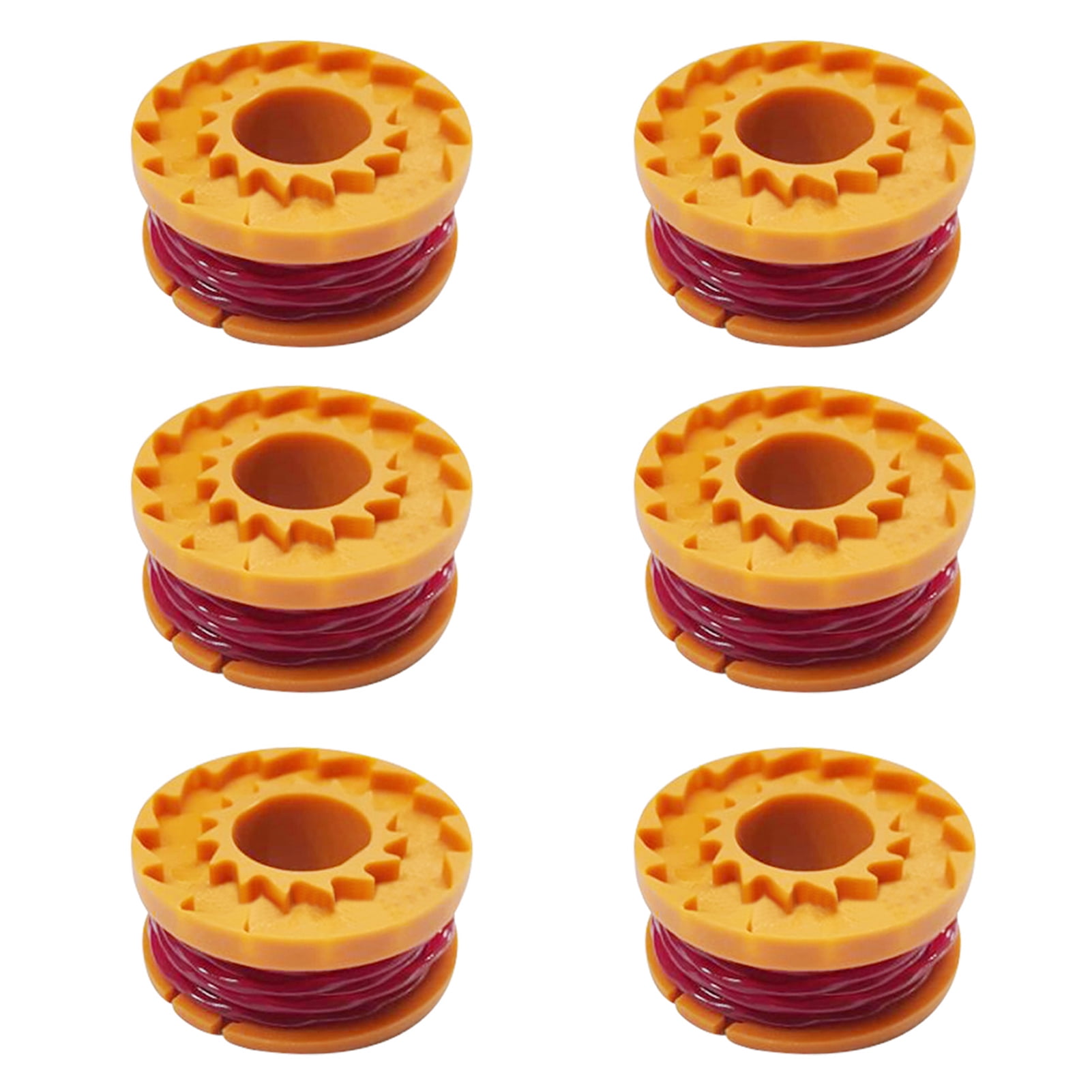 6PCS Trimmer Spool Line for Worx WA0010,Edger Spool Weed Wacker Spool ...