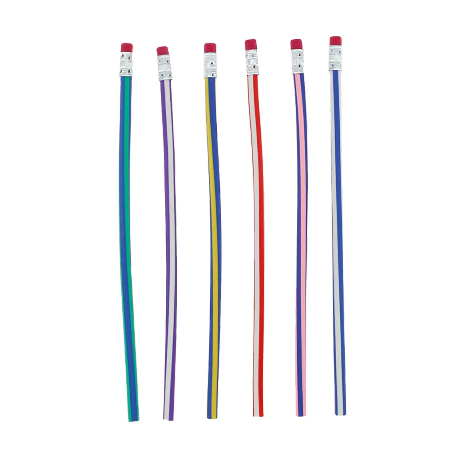 6PCS Unbreakable Soft Pencils Bendable and Deformable Toy Pen Smoothly ...