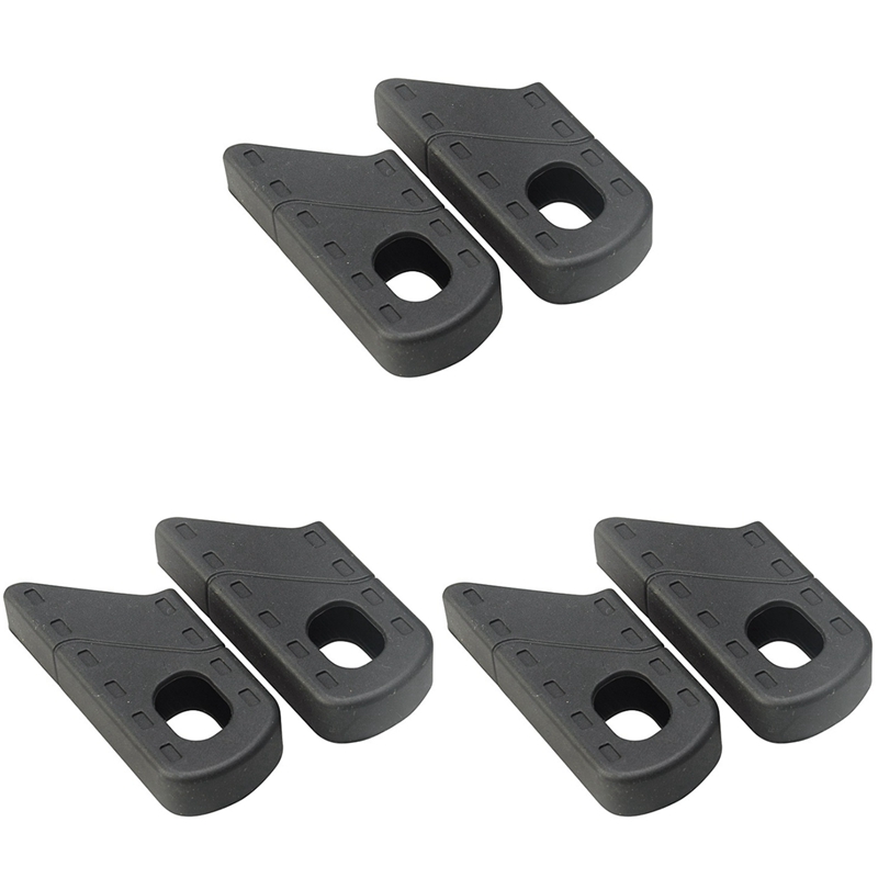 6PCS Universal Bicycle Fixed Gear Rubber Crankset Crank Protector Cover ...
