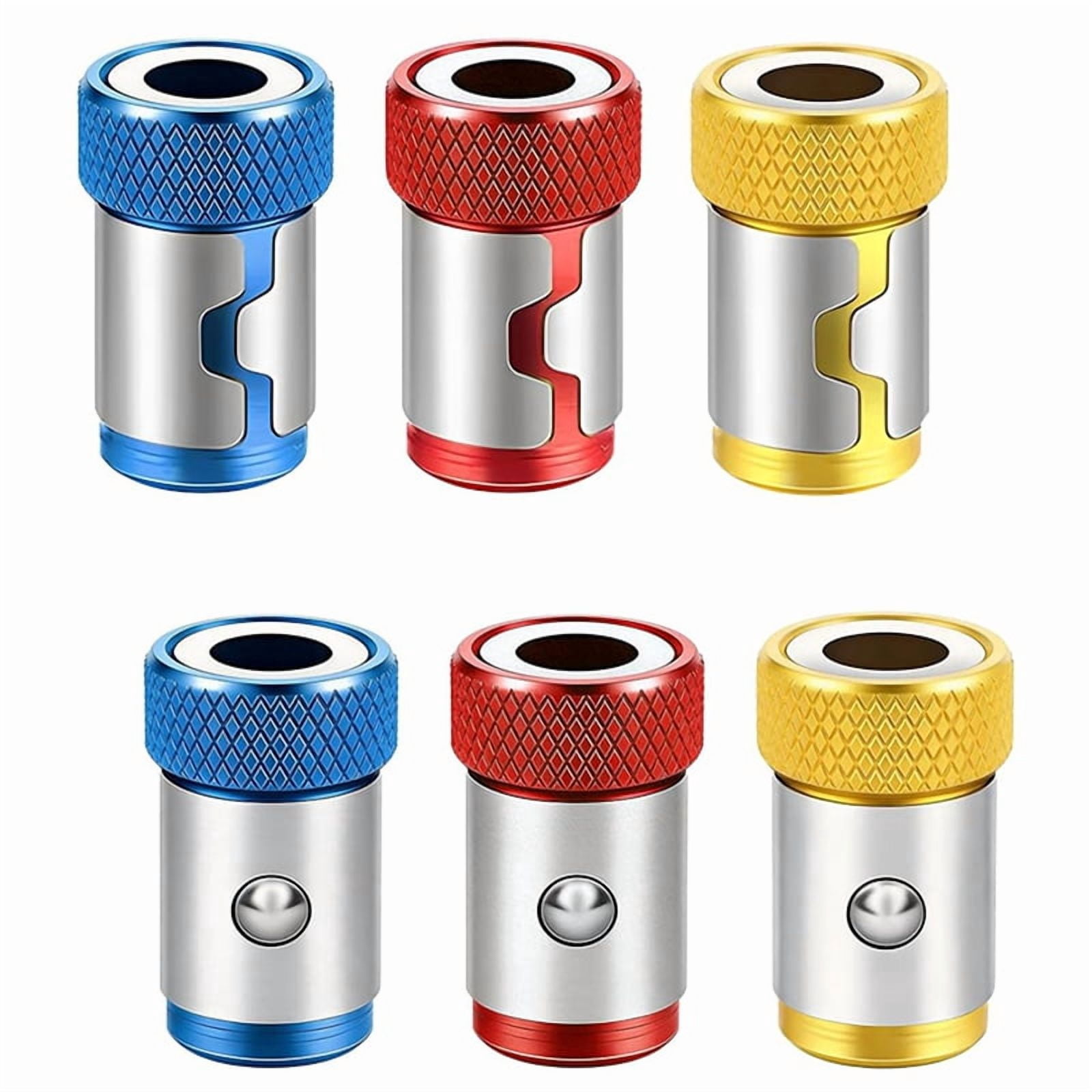 6PCS Universal Magnetic Screwdriver Ring Set, 1/4 Inch Hex Magnetizer ...