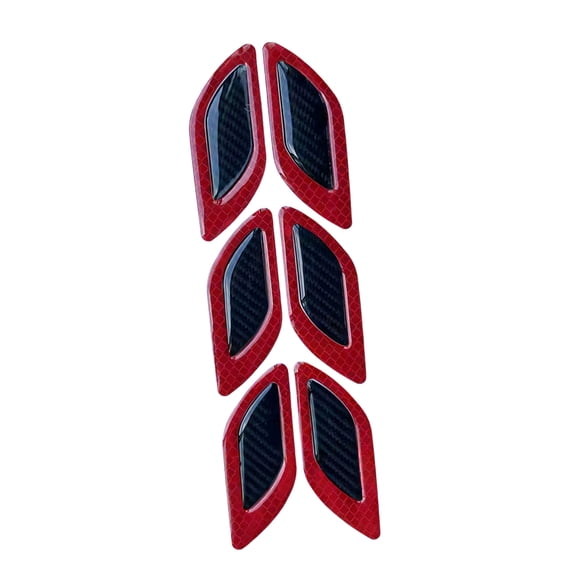 6PCS Very Bright Reflective Tape Carbon Fiber Protective Films ...