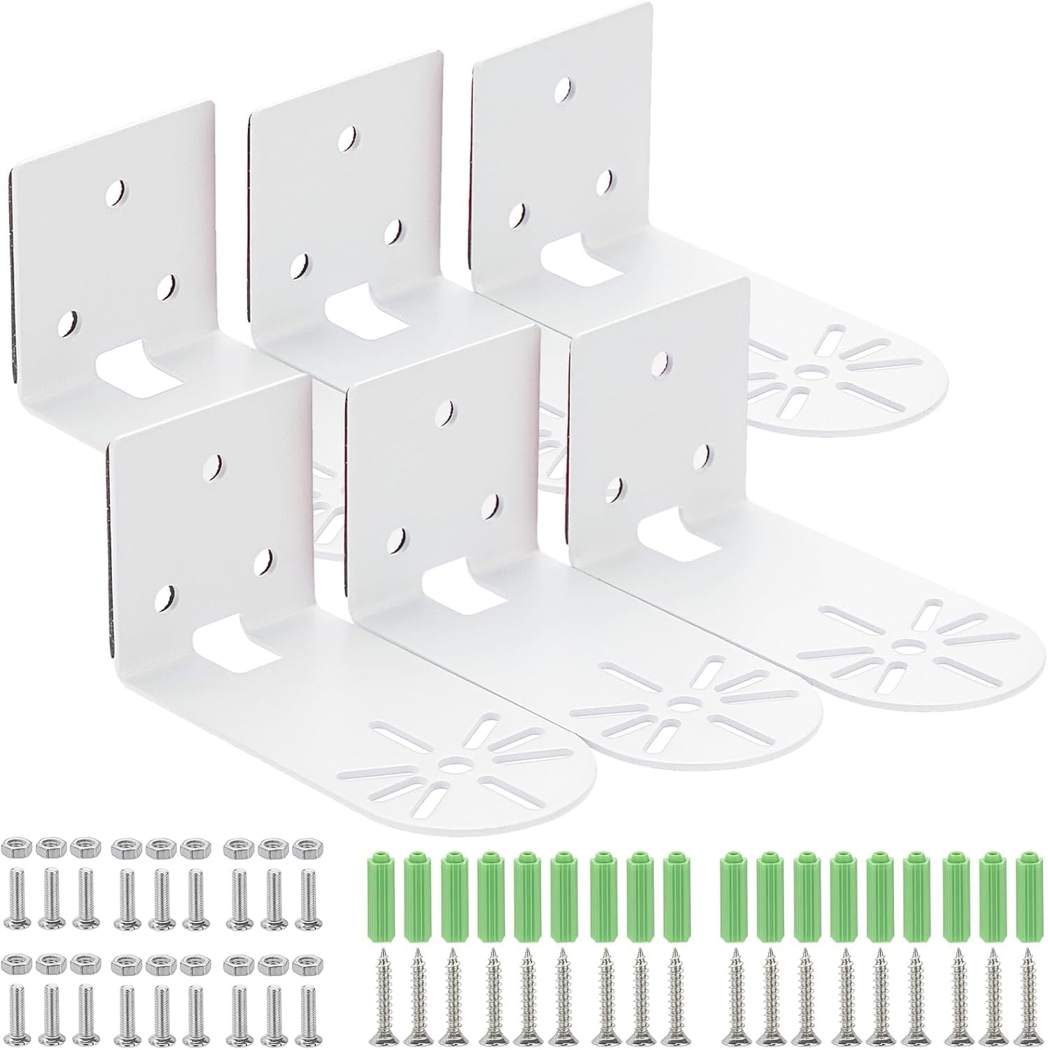 6PCS Wall Mount Camera Shelf- Metal Small Wall Shelf with Adhesive ...