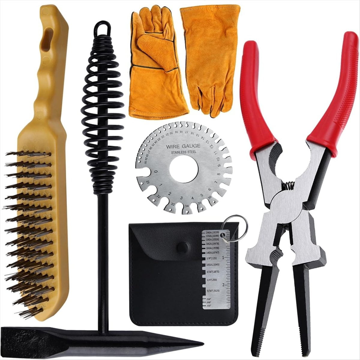 6PCS Welding Slag Removal Tool Set MIG Welding Pliers Set with Metal ...