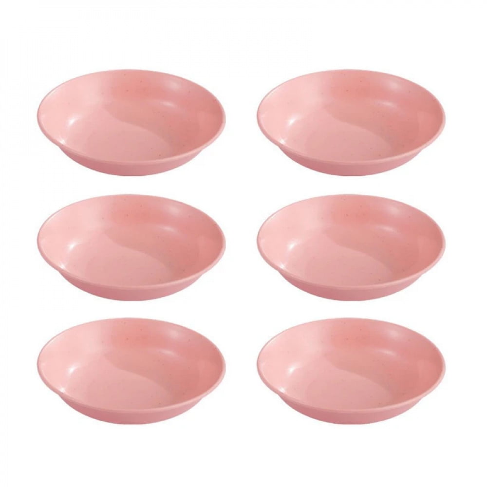 6PCS Wheat Straw Seasoning Dish Household Kitchen Creative Dipping ...