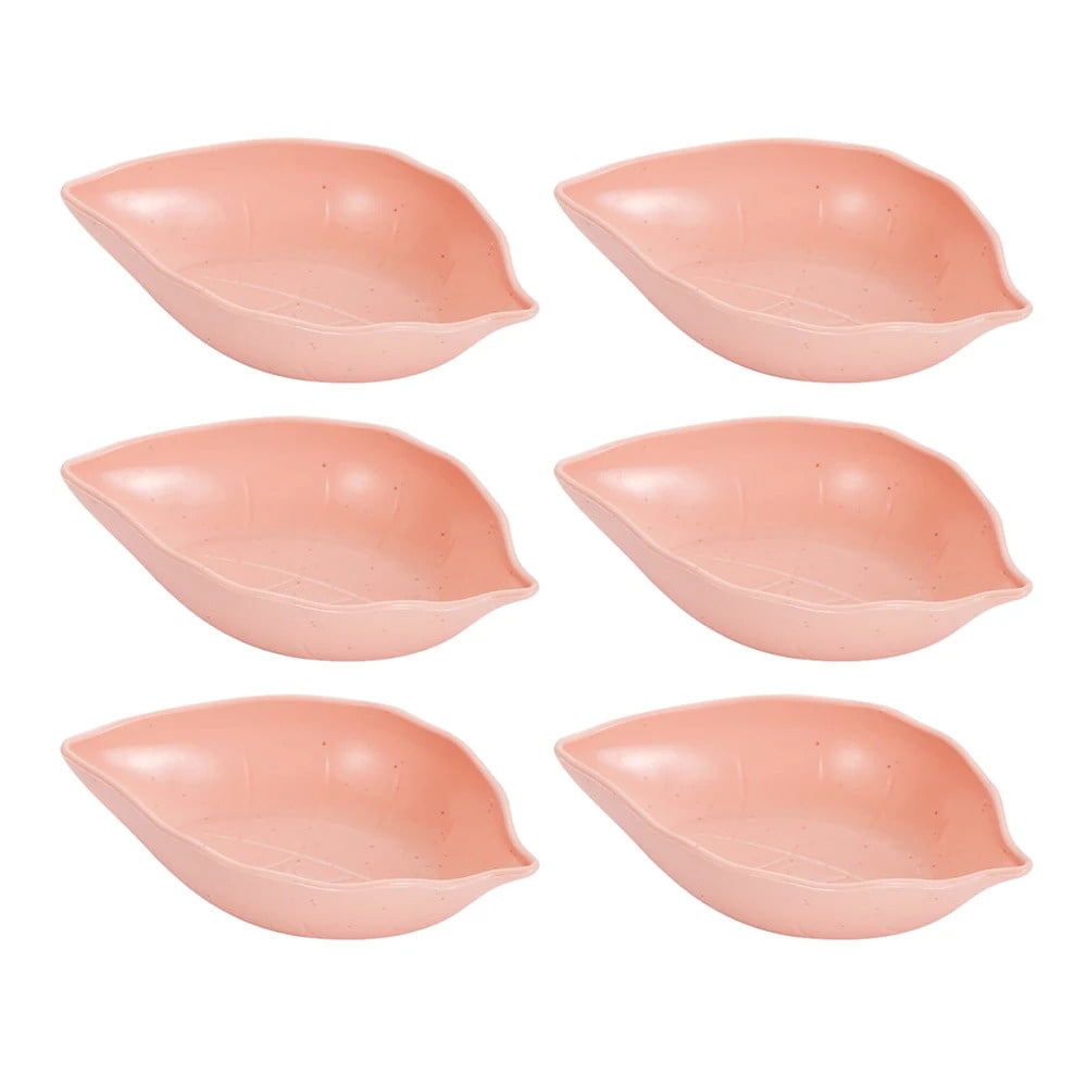 6PCS Wheat Straw Seasoning Dish Household Kitchen Creative Dipping ...