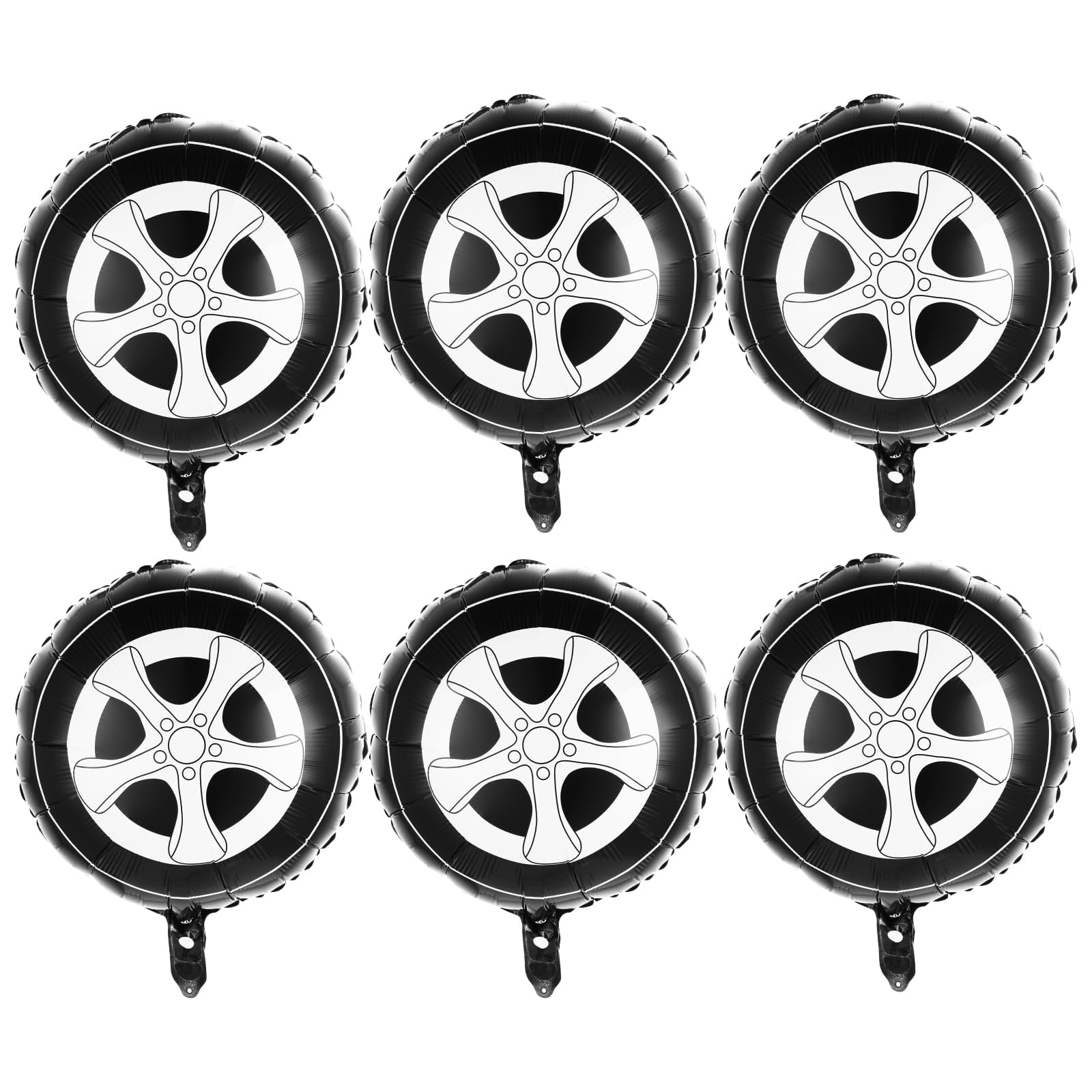 6PCS Wheel Balloons, 18 Inch Classic KKS1 Race Car Balloons Tire ...
