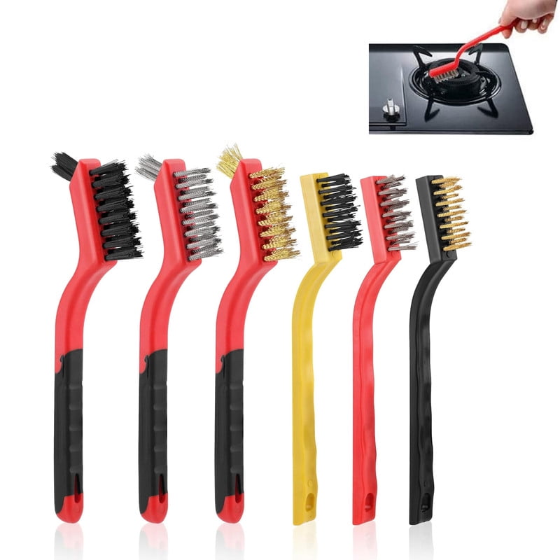 6PCS Wire Brushes For Cleaning,Wire Brush,Wire Brush Set,Stainless ...