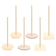 Rectangle Natural Bamboo Display Stand - 3 Sizes - 8" x 24" x 8" - 1 ...
