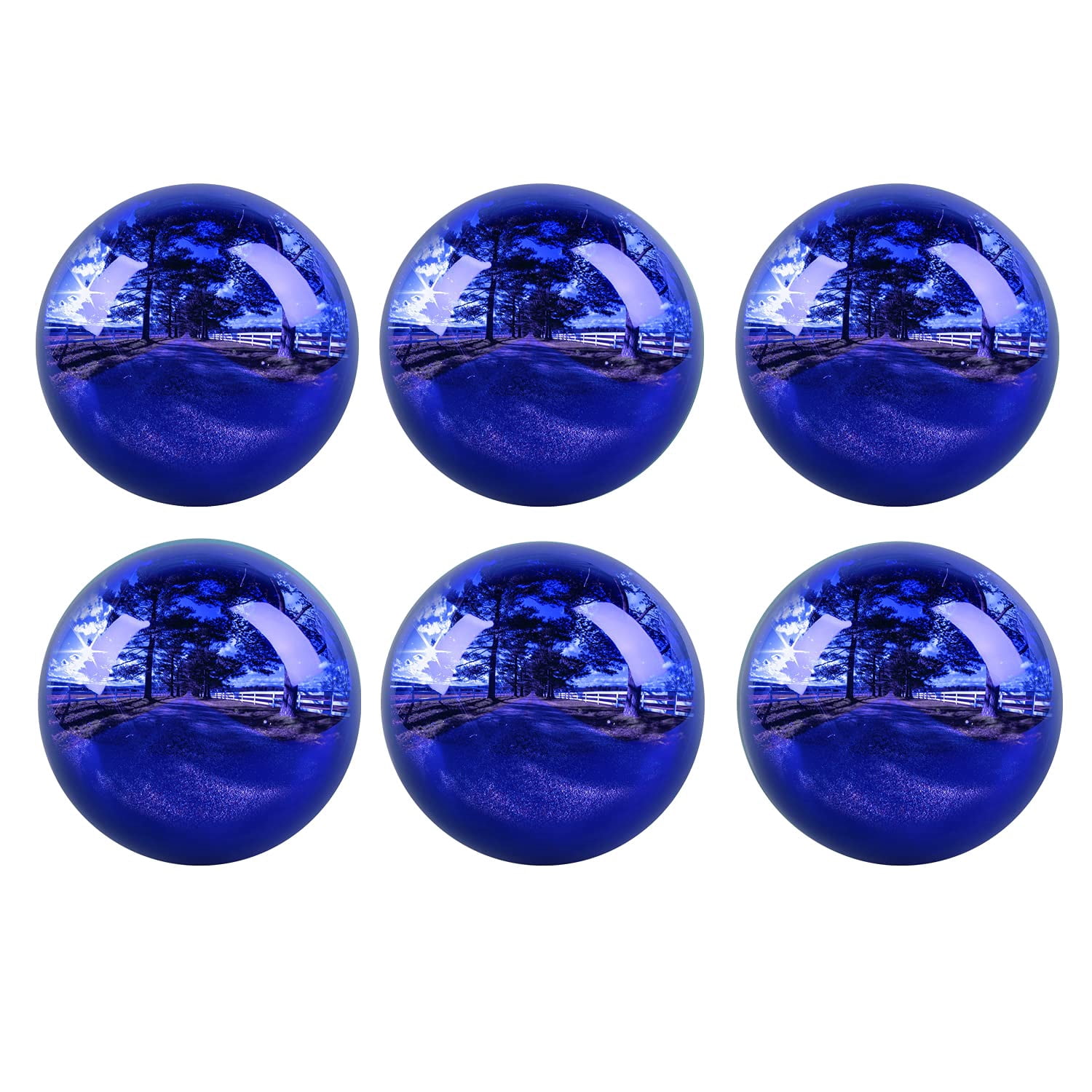 6PCS X 2 INCH AIF4 Stainless Steel Gazing Ball, Mirrors Polished Globe ...