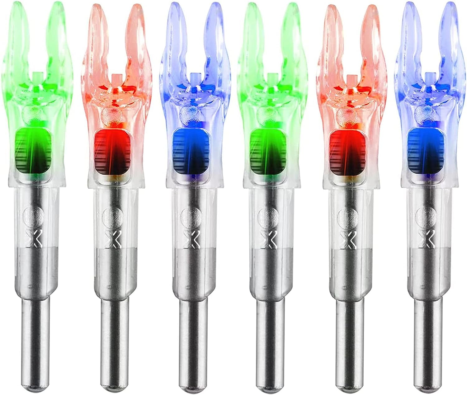 6PCS X Lighted Nocks for Arrows with .204 .233 .244 .246 Inside ...