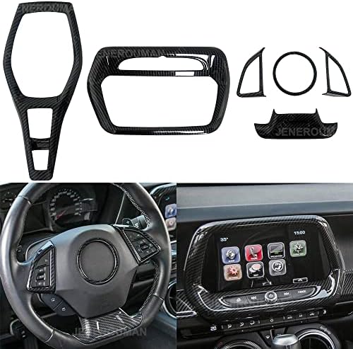 6PCs of Camaro Interior Trim Decoration Kits Steering Wheel Cover ...