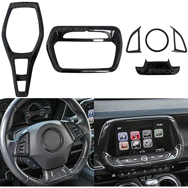 6PCs of Camaro Interior Trim Decoration Kits Steering Wheel Cover ...