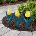 6PCs Tulip Shape Fence, Garden Borders and Edging Plastic Decorative ...