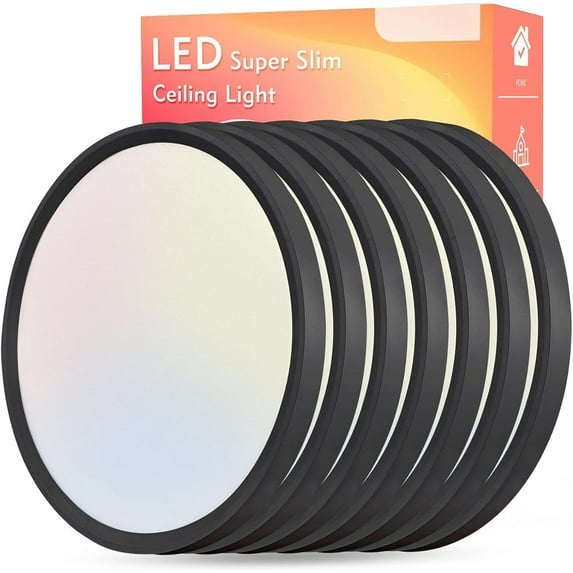 6PK 15.8 Inch Ceiling Light Flush Mount, 34W, 3060LM, 3000K/4000K/6000K ...