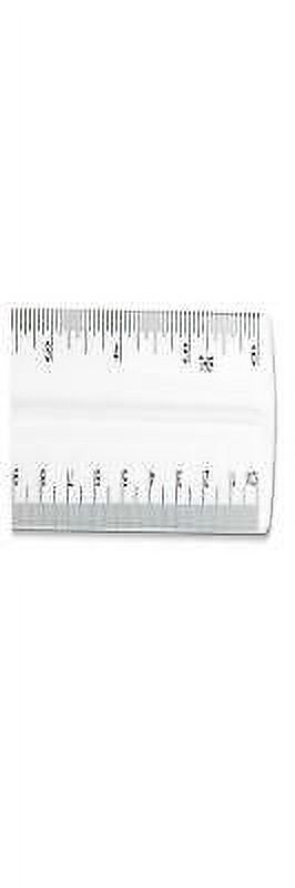 6PK ACM45016 Transparent Shatter-Resistant Plastic Ruler, Standard ...