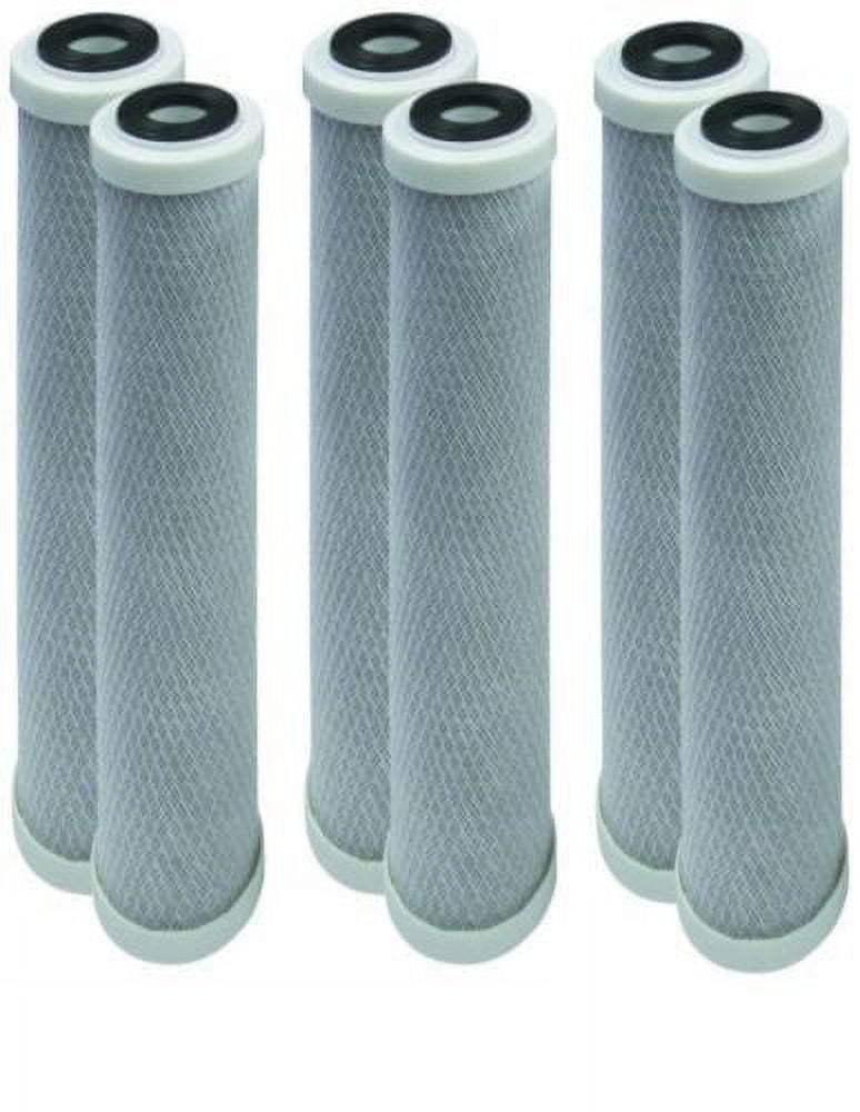 6PK Big Blue 5µm Coconut Shell Carbon Block Whole house Water Filter 20 ...