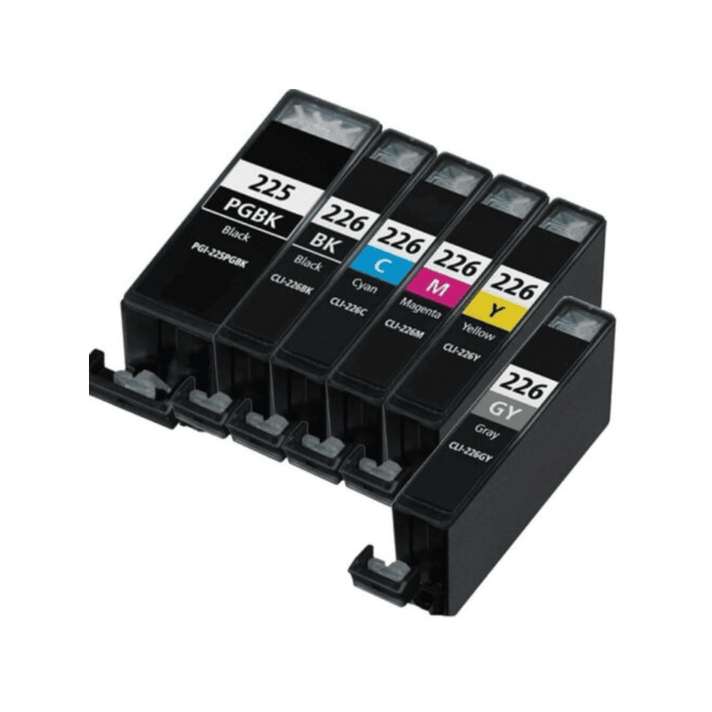 6PK High-Quality Ink Cartridge for Canon 225 226 PGI225 BK CLI226 BK/C ...