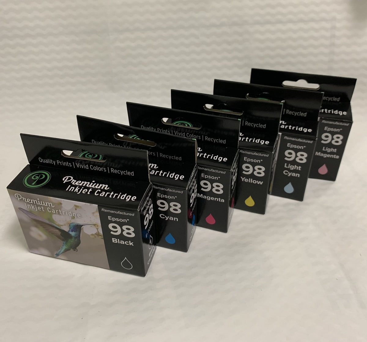 6PK High-Yield BCMY Photo-Cyan Photo-Magenta Ink Cartridge for Epson 98 ...