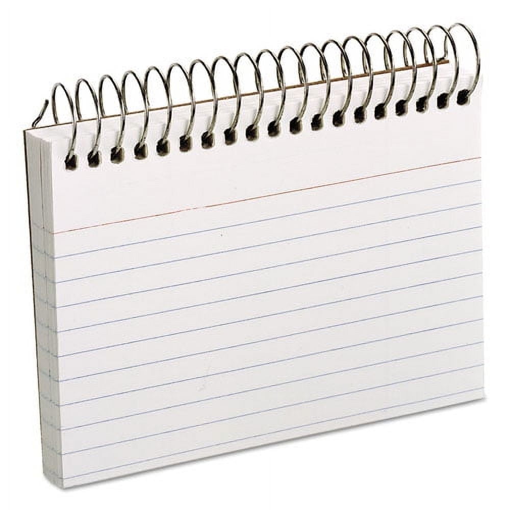 6PK Oxford Spiral Index Cards, Ruled, 3 x 5, White, 50/Pack (40282 ...