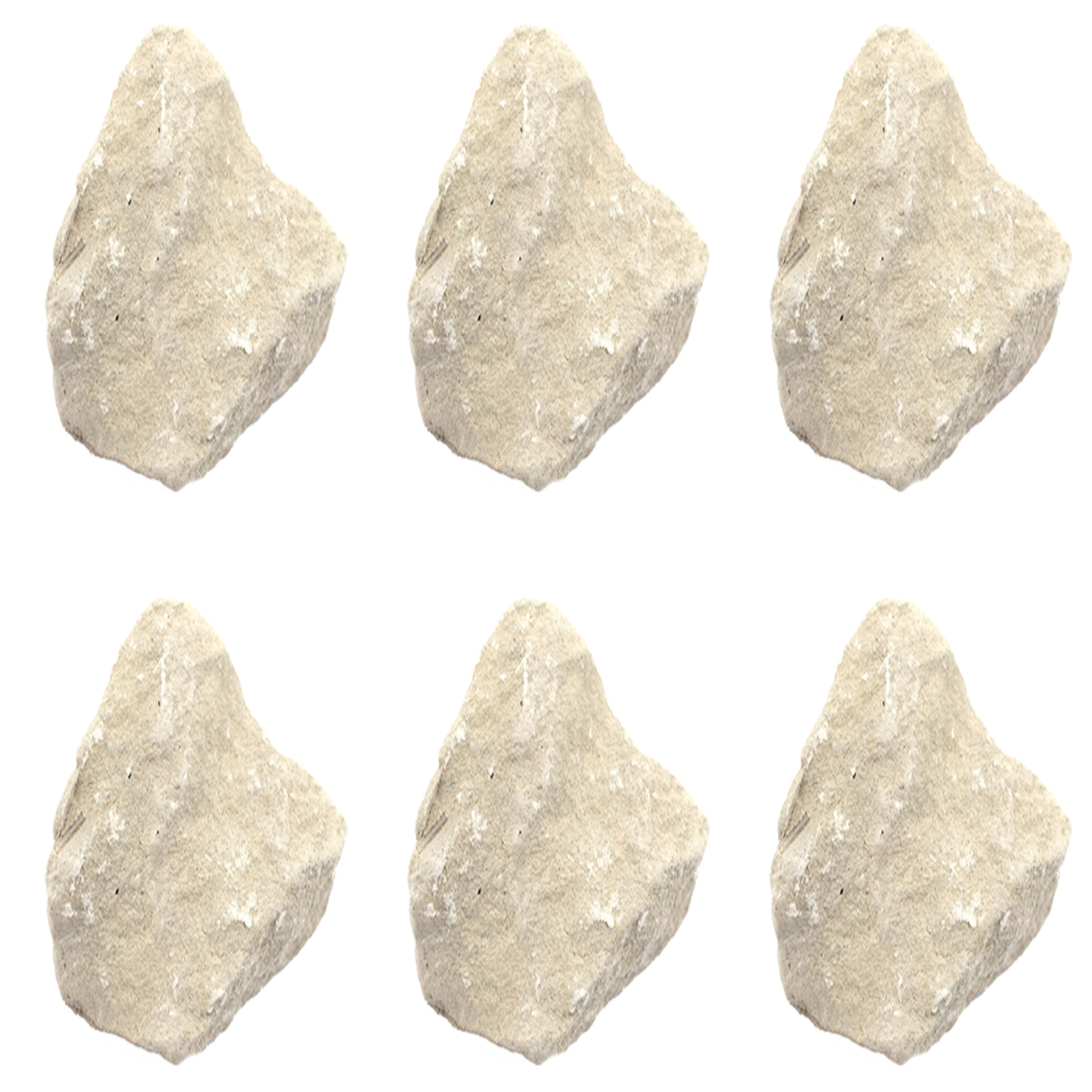 6PK Raw Limestone Chalk, Sedimentary Rock Specimens - Approx. 1 ...