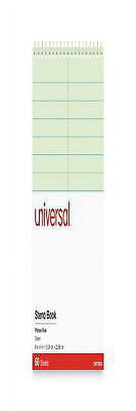 6PK UNV76610 Steno Pads, Pitman Rule, Red Cover, 60 Green-Tint 6 x 9 ...