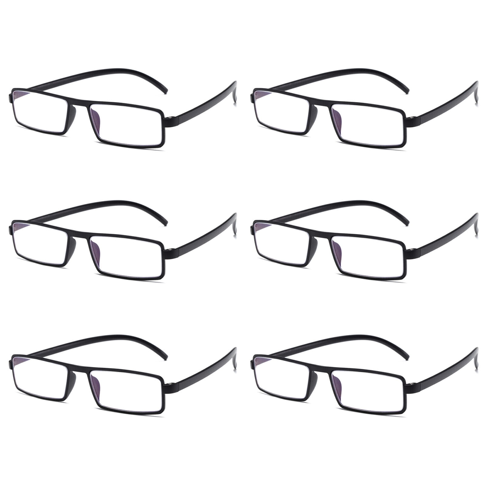 6PK Unisex Unbreakable Lightweight Reading Glasses Blue Light Blocking ...