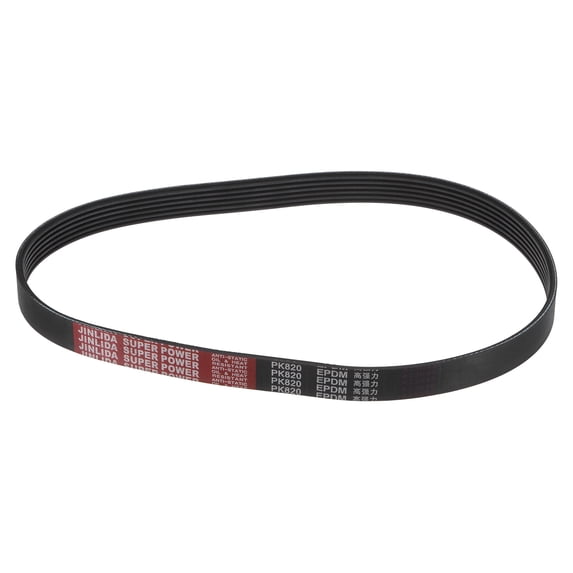 6PK820 V-Ribbed Belt 6 Ribs 820mm Length x 21mm Width x 5mm Height ...