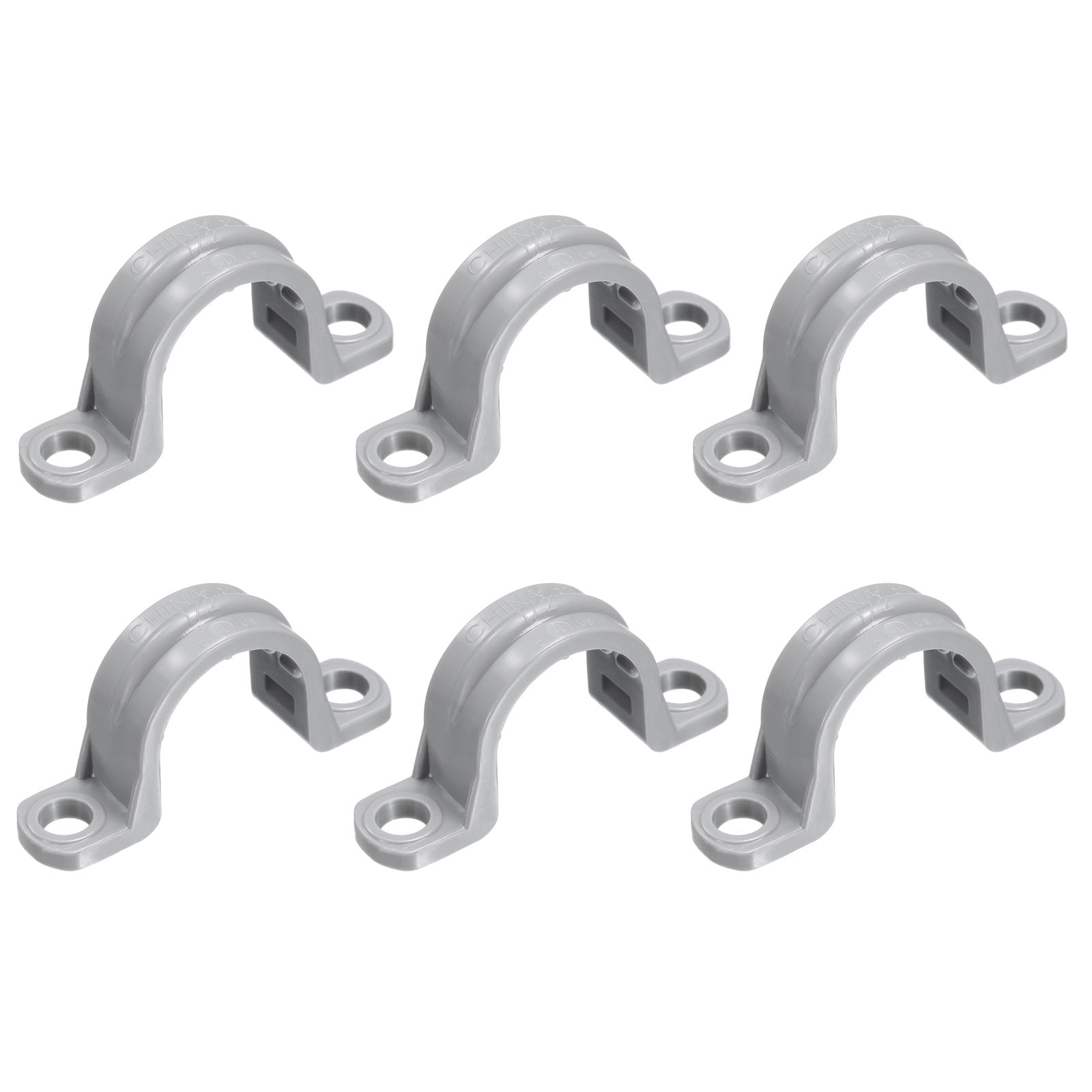 6Pack 1/2 Inch Pipe Straps, 2 Hole Conduit Pipe Clamps Supports ...