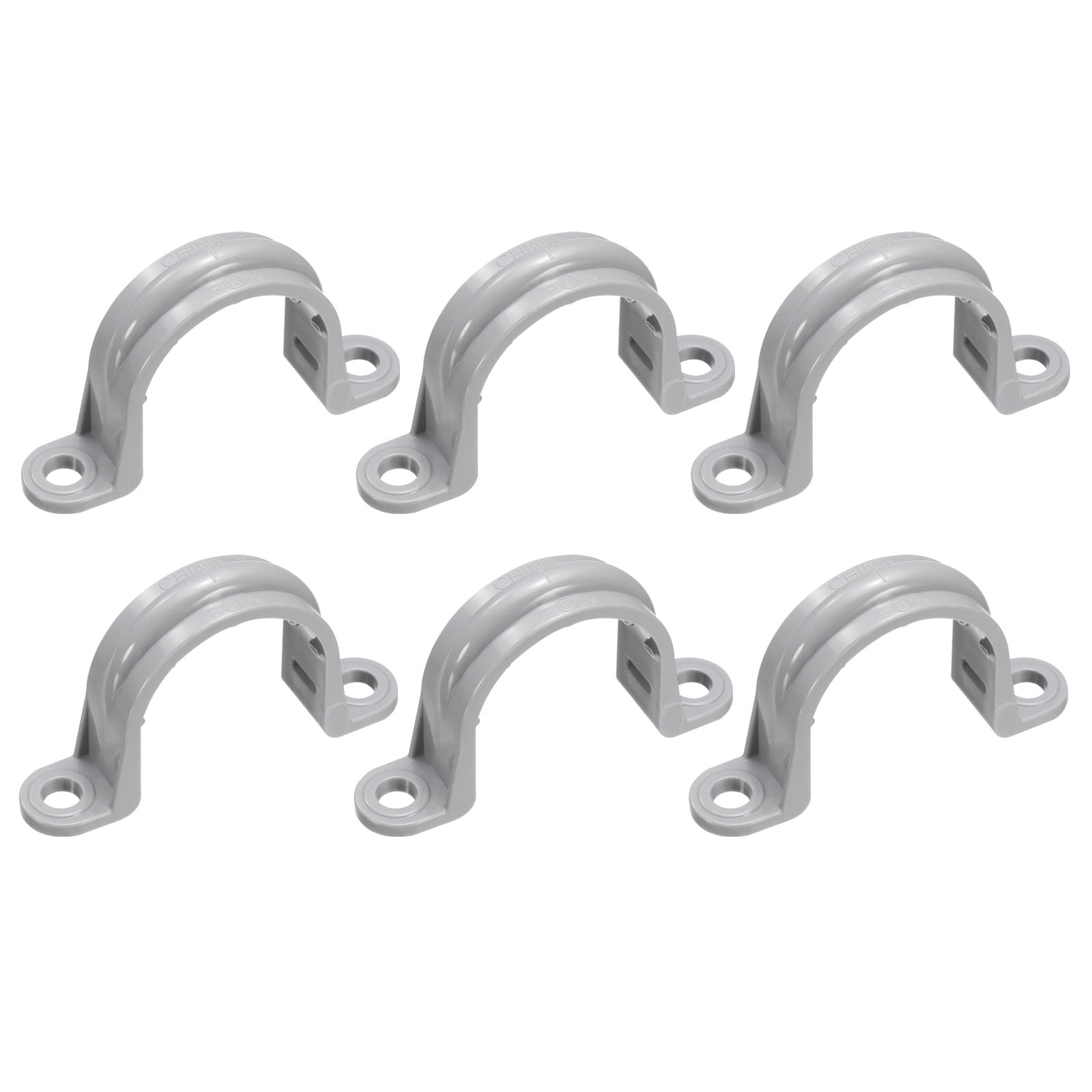 6Pack 1 Inch Pipe Straps, 2 Hole Conduit Pipe Clamps Supports, Mounting ...