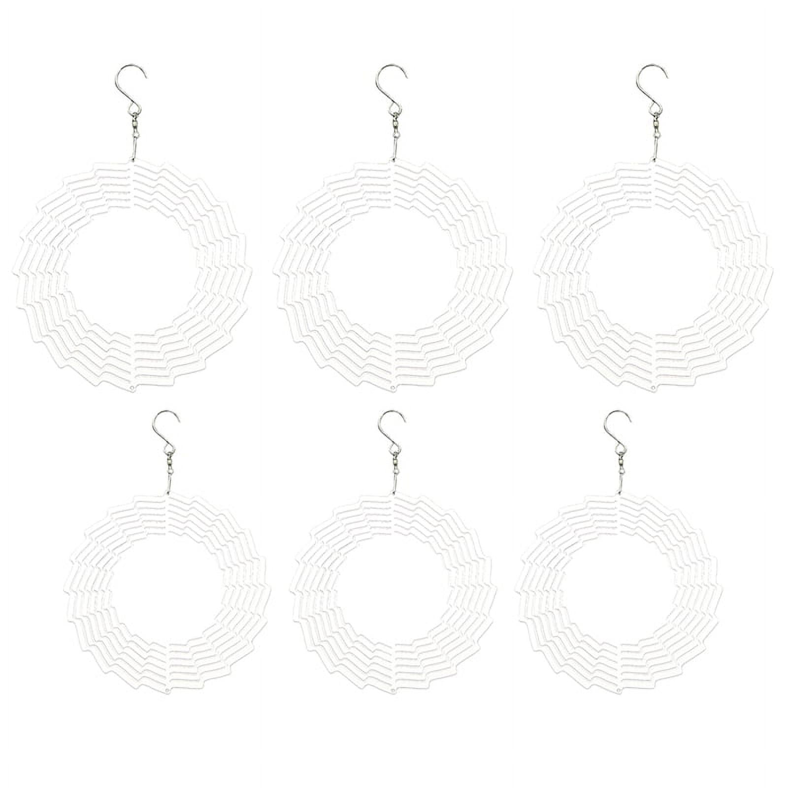 6Pack 10Inch/8Inch Sublimation Wind Spinner Blanks 3D Spinners Hanging ...