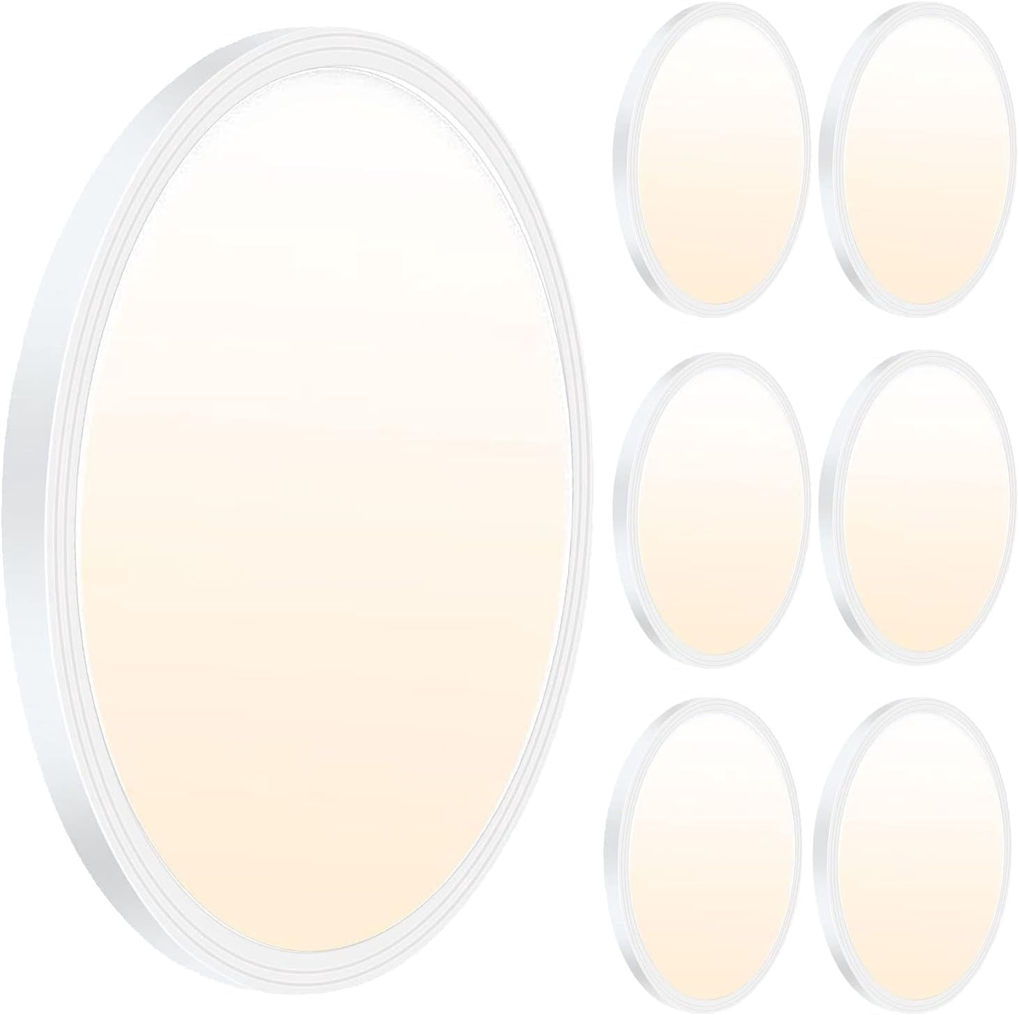 6Pack 12Inch 3200LM LED Ceiling Light,28W 3 Color Changeable (3000K ...