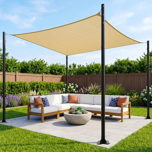 Shop Patio and Garden Shade Sail Poles for Outdoor Sun Protection