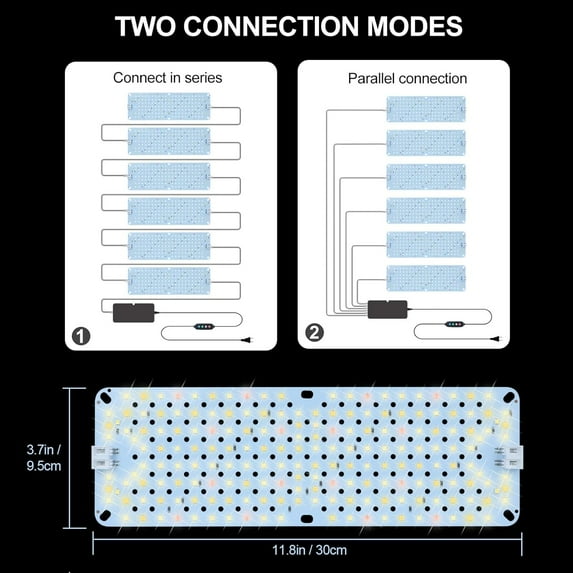 6Pack 2025 Ultra-Thin Panel Grow Lights for Seed Starting, Vegetables ...