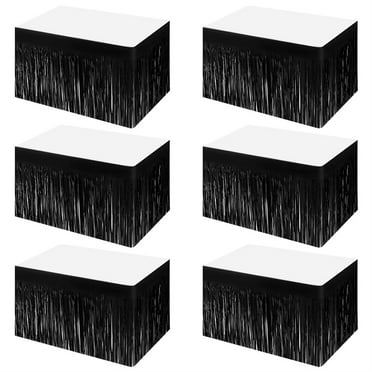 Efavormart 6ft Black Spandex Fitted Rectangle Tablecloth, Stretchy ...