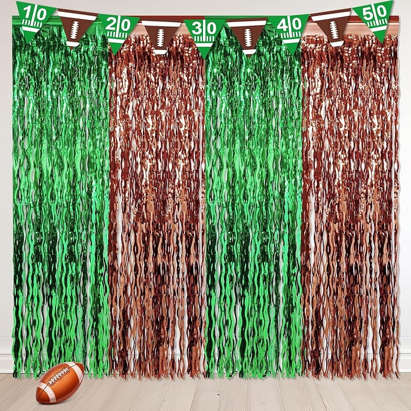 6Pack 3.3Ft x 6.6Ft Graduation Foil Fringe Curtain Backdrop Decorations ...