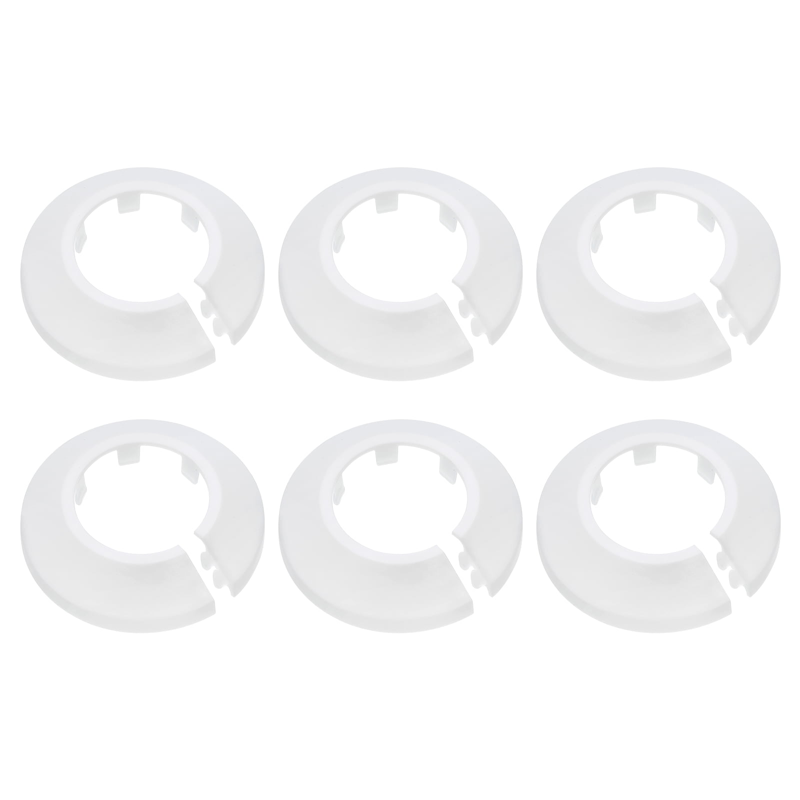 6Pack 32mm Flange Pipe Cover Decoration, PP Plastic Radiator Escutcheon ...