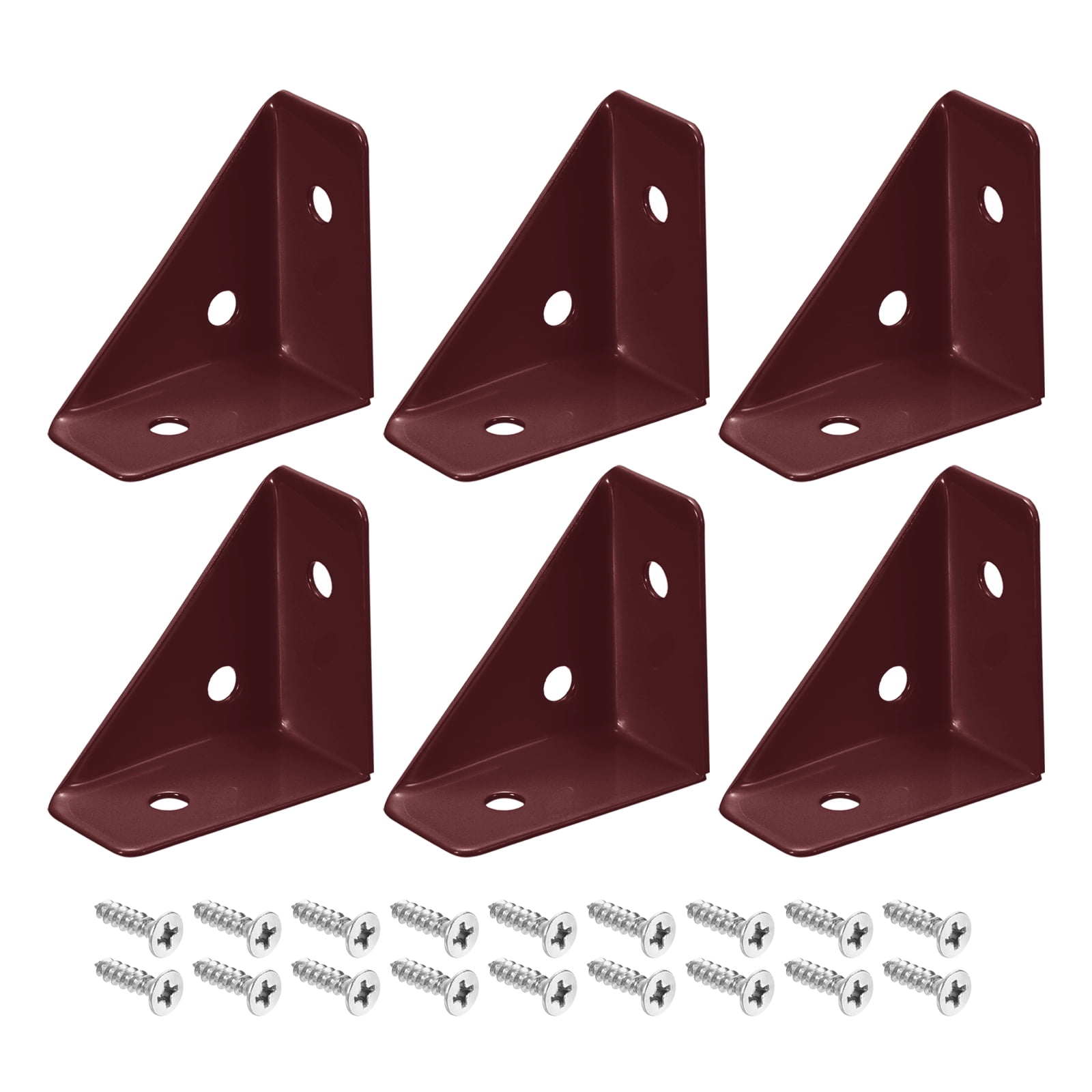 6Pack Angle Corner Brackets 38x19x38mm Braces Joining Support with ...